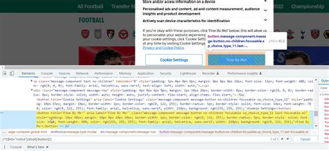python how to click on cookie popup using webdriver chrome to access