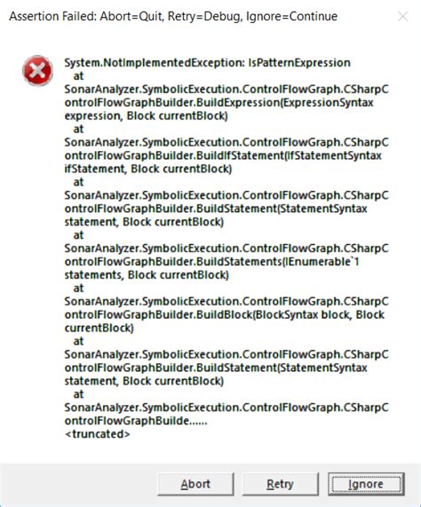 Scanner Crash During Msbuild · Issue 442 · Sonarsourcesonar Scanner