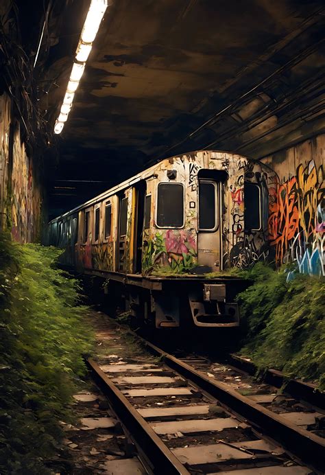 Abandoned Subway Abandoned Train Wallpaper Abandoned City Wallpaper