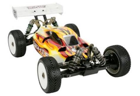 Red RC Losi Ight E WD Buggy Race Roller