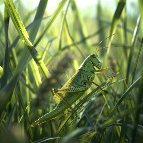 Grasshopper Jumping Premium Ai Generated Image Grasshopper Jumping Premium Ai Generated Image