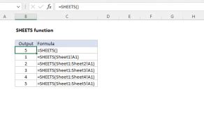 Excel SHEET Function Exceljet