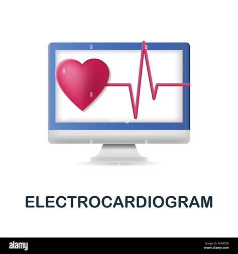 Electrocardiogram Icon 3d Illustration From Collection Creative