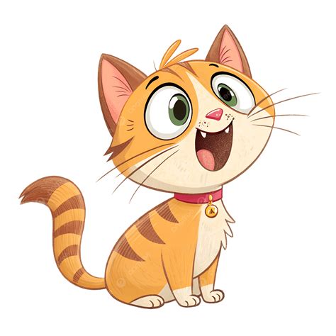 Cartoon Cat On White Background Cartoon Cat Cartoon Cat Head Cartoon