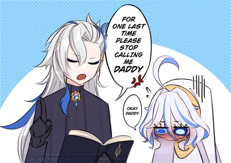 Furina And Neuvillette Genshin Impact Drawn By Mamaprofennn Danbooru