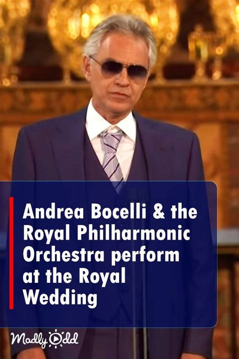 Andrea Bocellis Emotional Rendition Of Ave Maria At The Royal Wedding