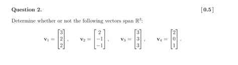 Solved Question Determine Whether Or Not The Chegg