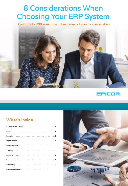 Considerations When Choosing Your ERP System Choosing Your ERP System TechProspect