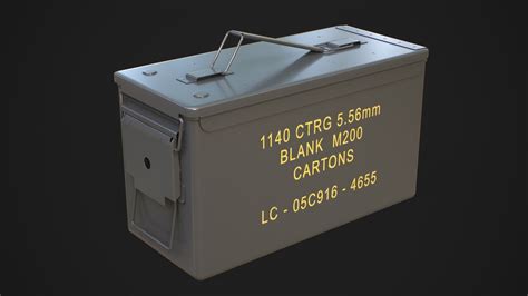 3d Model Military Ammo Boxes Vr Ar Low Poly Cgtrader