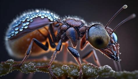 Premium Ai Image A Close Up Of A Giant Ant On A Branch