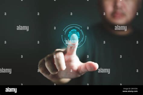 Fingerprint Cyber Security Scanning Biometric Authentication And