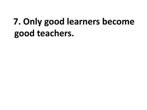 relationship between teaching and learning
