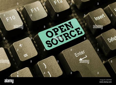 Writing Displaying Text Open Source Business Concept Contains The Source Code That Can Be