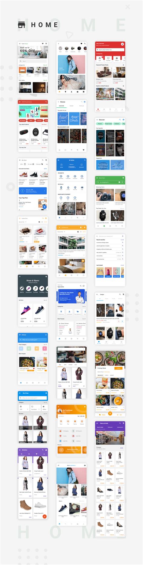 EcommerceX Premium Ecommerce App UI Kit Template 1 1 Code Market