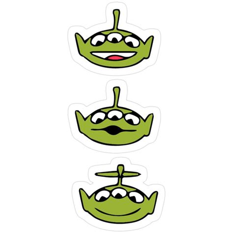 The Claw Aliens Sticker Toy Story 1995 Vinyl Decal Stickers Stickers
