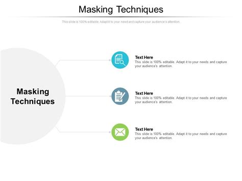 Masking Techniques Ppt Powerpoint Presentation Infographics Graphic Tips Cpb Presentation