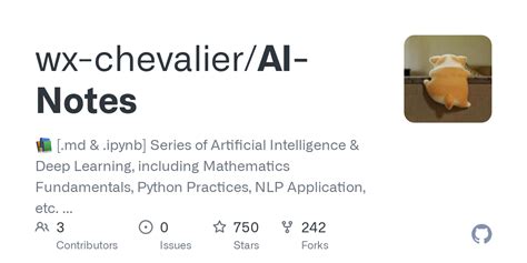 GitHub Wx Chevalier AI Notes Books Md Ipynb Series Of Artificial Intelligence Deep