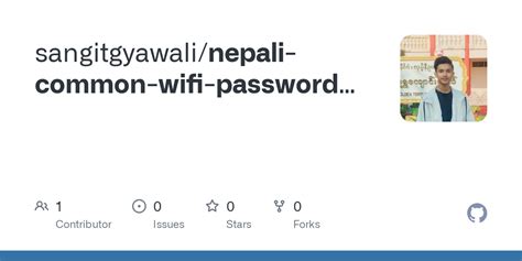 GitHub Sangitgyawali Nepali Common Wifi Password Wordlist