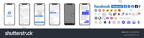 Facebook Facebook Mockup Facebook Mobile App Stock Vector Royalty Free 2303799059 Shutterstock