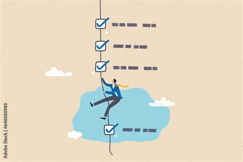 Finish Checklist Or Todo List Tick Checkmark Or Work Completion Questionnaire Or Productivity