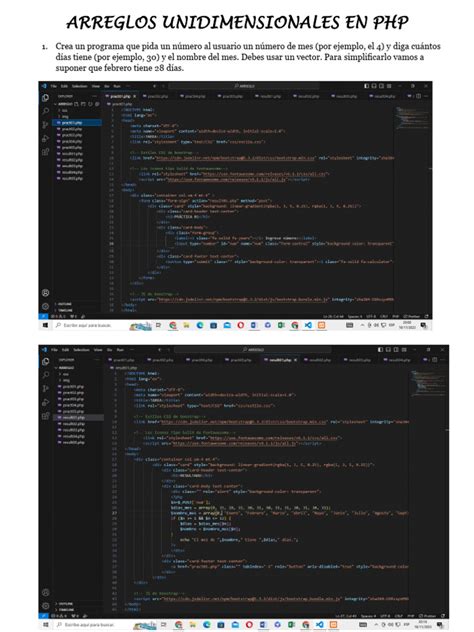 arreglos unidimensionales en php pdf