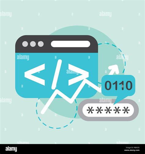 Coding Website Password Data Information Browsing Vector Illustration Stock Vector Image And Art