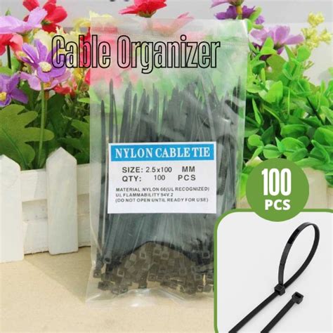 Jual Cable Organizer Kabel Tis Ties Kecil Nylon Perapih Pengikat Kabel 10 Cm 100pcs Shopee