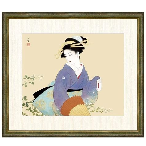 日本の名画 上村松園 萩の露 F8 [g4 Bn038 F8] 人形のゆめさき 通販 Yahoo ショッピング