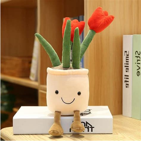 Natureman Tulip Flower Plush Toy 138 Tulip Flower Pot