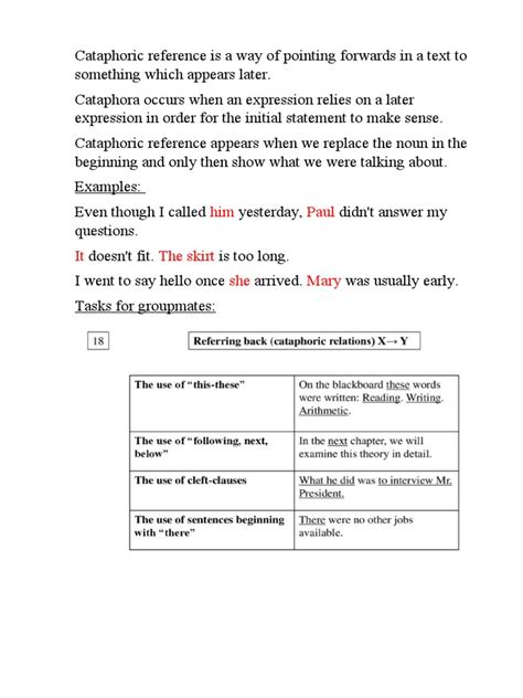 Cataphoric Reference Pdf