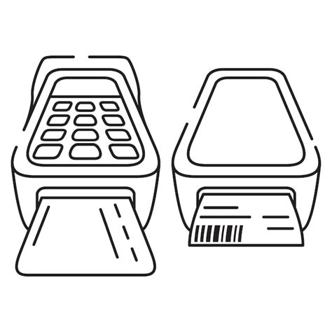 Premium Vector Pos Terminal For Bank Card Payment Machine And Credit Card