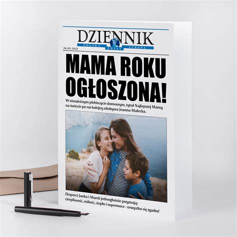 Personalizowana Kartka Z Okazji Dnia Mamy Dziennik A4