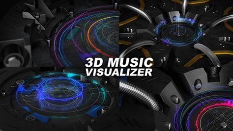 3d Music Visualizer Video Displays Ft 3d And Audio React Envato Elements