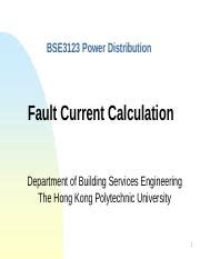 Power Distribution Fault Current Calculation Understanding Course Hero