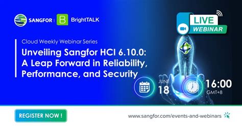 Webinar On Sangfor Hci 6 10 0 Sangfor Technologies Posted On The Topic Linkedin