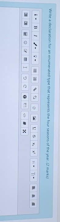 Write A Declaration For An Enumerated Type That