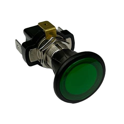 10a Green Illuminated Push Pull Switch Switch Terminal