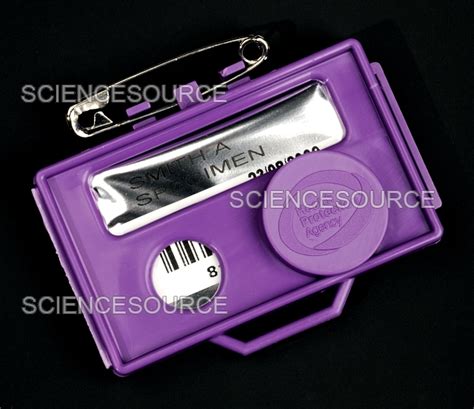 film badge radiation dosimeter stock image science source images