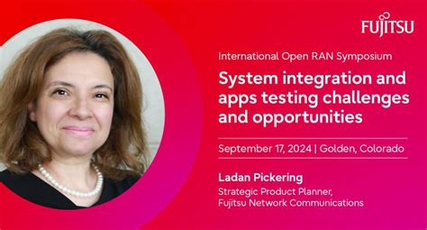 Ladan Pickering Talks On Openran Fujitsu Network Communications Posted On The Topic Linkedin