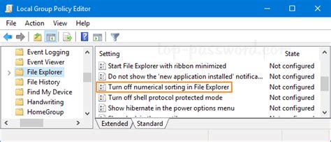 Turn Off Numerical Sorting In Windows 10 File Explorer Password Recovery