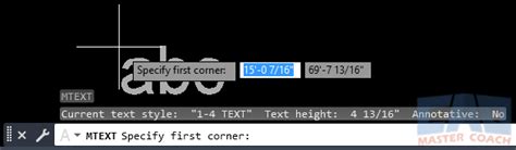 Autocad Mtext Command Multi‑line Text