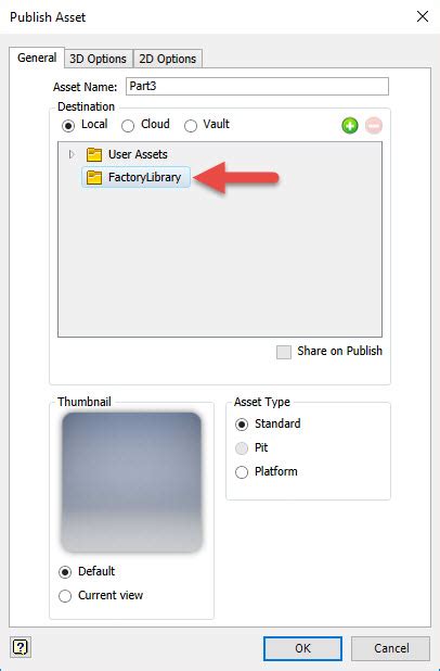 inventor error message asset publishing error is shown while