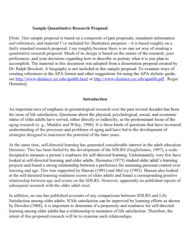 Free 6 Quantitative Research Proposal Samples Data Analysis Validity