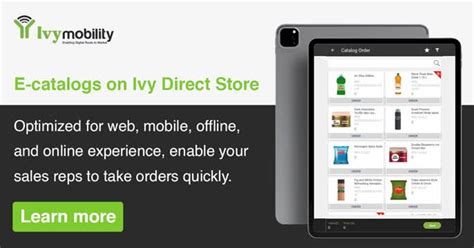 Ivy Mobility On Linkedin Salesforceautomation Consumergoods Routetomarket