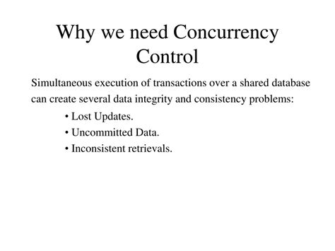 Ppt Optimistic Methods For Concurrency Control By Ht Kung And John T Robinson Presenters