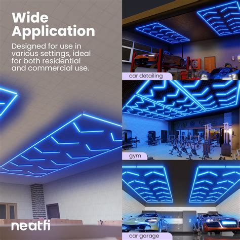 12 Arrow Shaped Led Ceiling Lighting Car Garage Light Neatfi