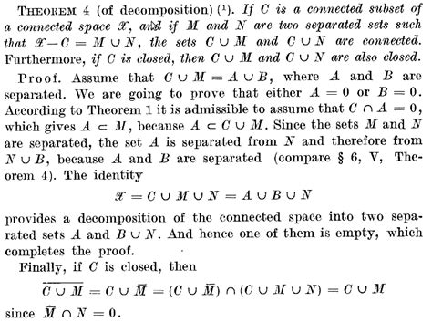 general topology if x is a connected subset of a connected space m