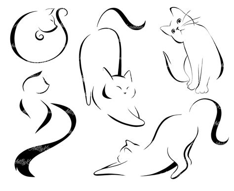 Diseño De Tatuaje Gato De Tatuaje Diseño De Tatuaje Etsy México