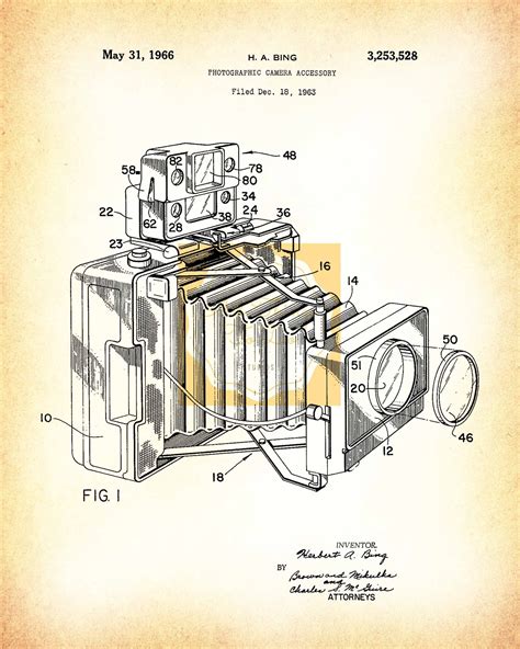 Eastman Kodak Folding Camera Patent Camera Patent Prints Etsy
