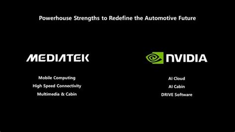 Mediatek Partners With Nvidia To Provide Full Scale Product Roadmap To